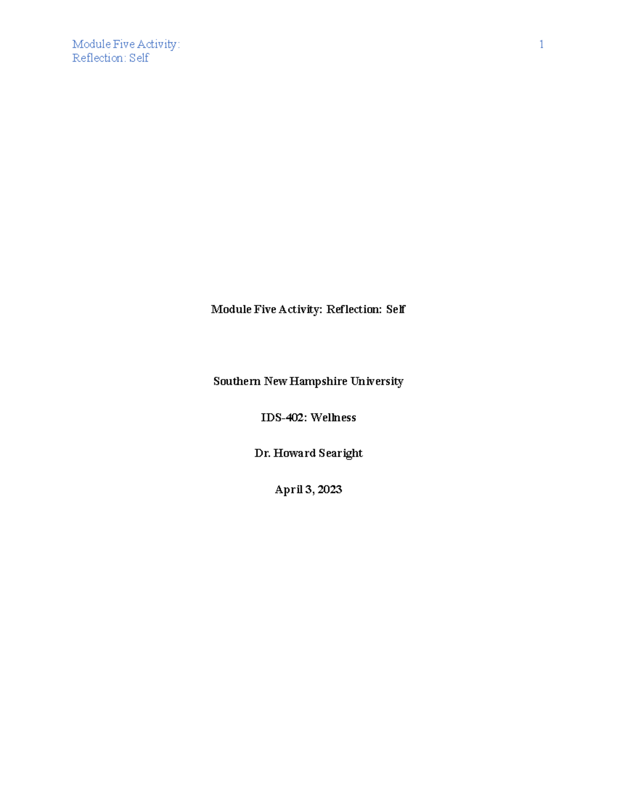 IDS-402 Module 5 Reflection: Insights from Critical Thinking - Studocu