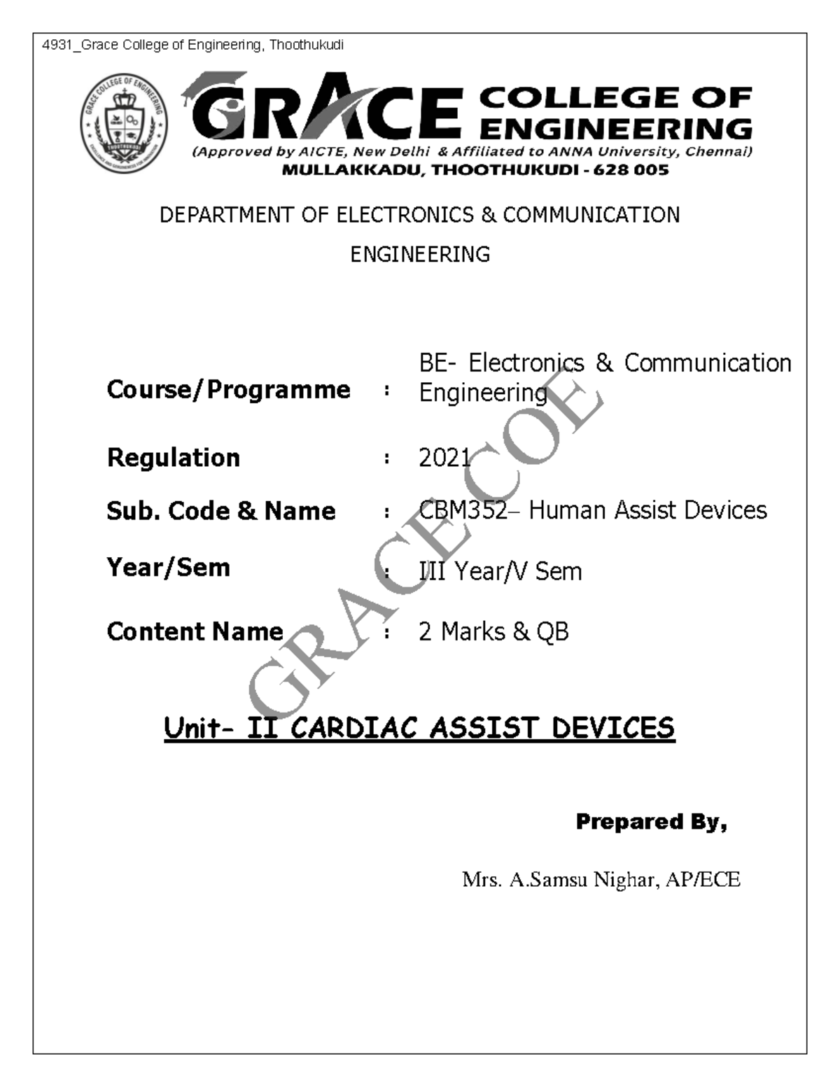 4931_CBM352 Human Assist Devices Unit 2 Question Bank - Studocu