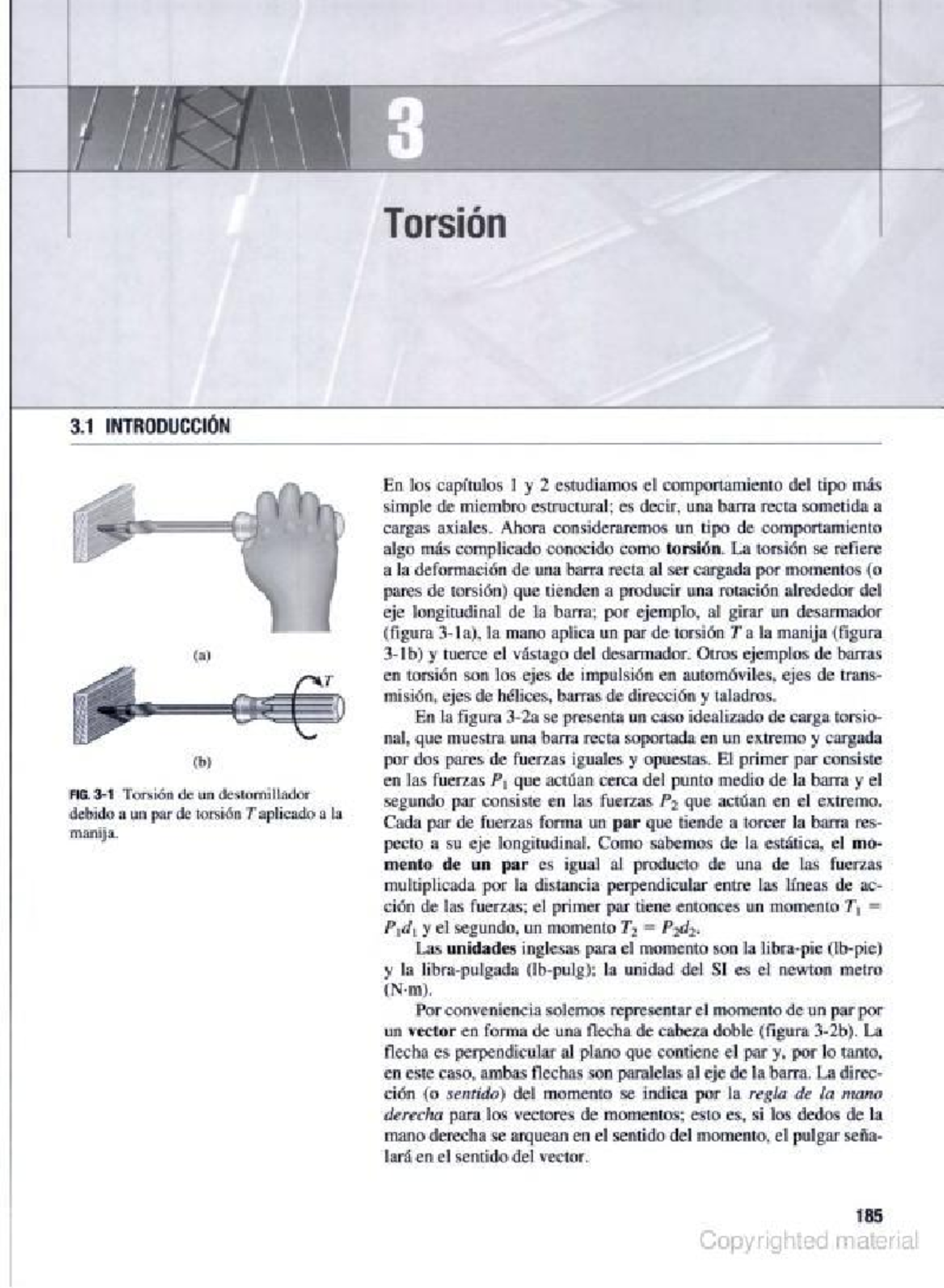 Torsión 3.1: Introducción y Análisis de Deformaciones en Barras - Studocu