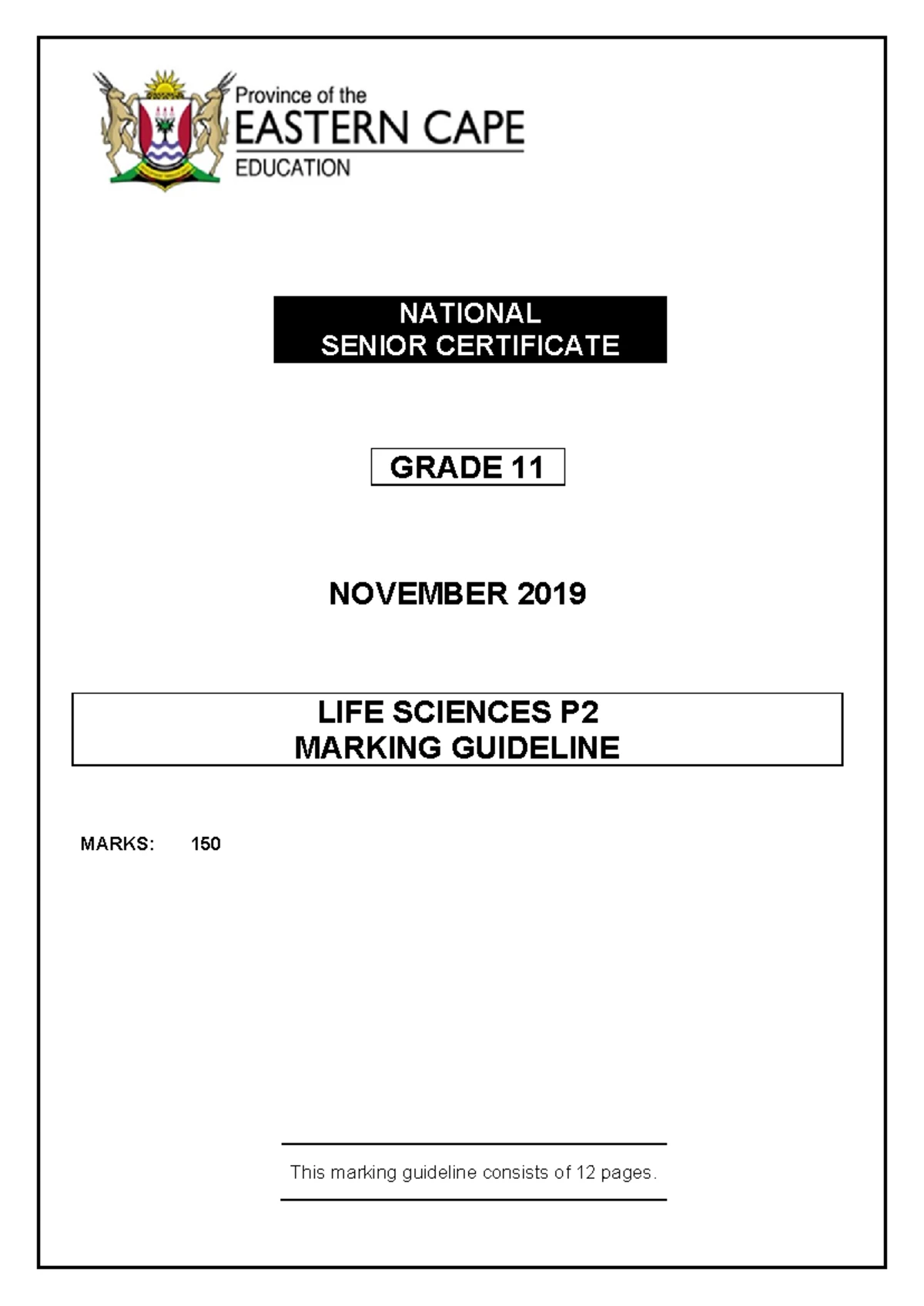 Gr11 Life Orientation Nov 2023 - Past Exam Paper & Questions - Studocu