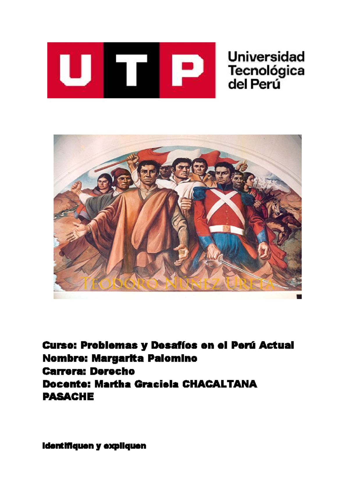Curso: Problemas y Desafíos en el Perú Actual - Tarea Semana 1 - Studocu