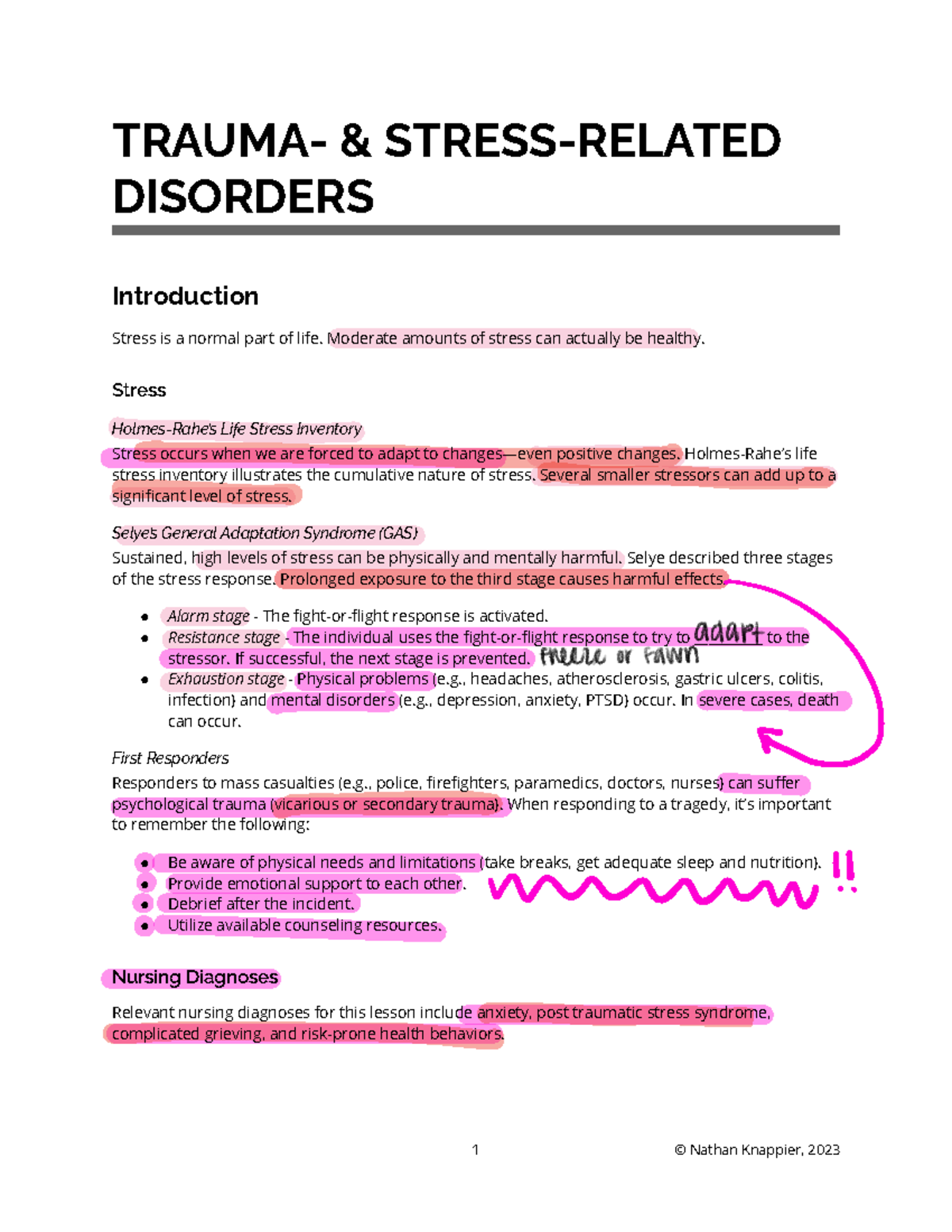 03 Trauma- & Stress-Related Disorders: Understanding Stress and Its ...