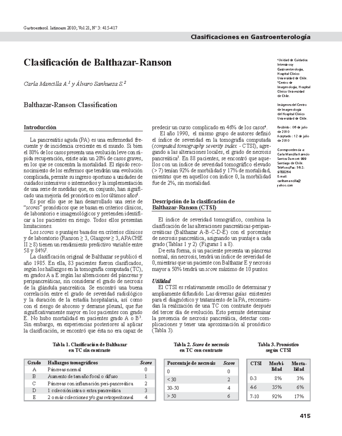 Gastrolat 2010 n300012 - 415 Clasificaciones en Gastroenterología ...