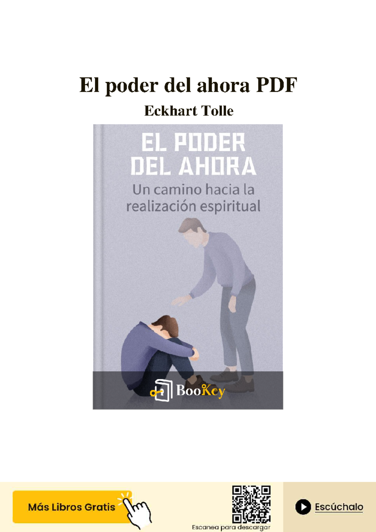 El poder del ahora: Resumen y análisis de Eckhart Tolle - Studocu