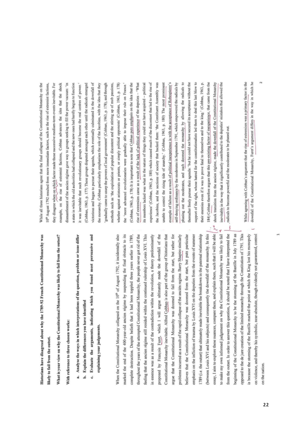 Okthisone - History Edexcel 40/40 Coursework - his 739 - Below is an ...