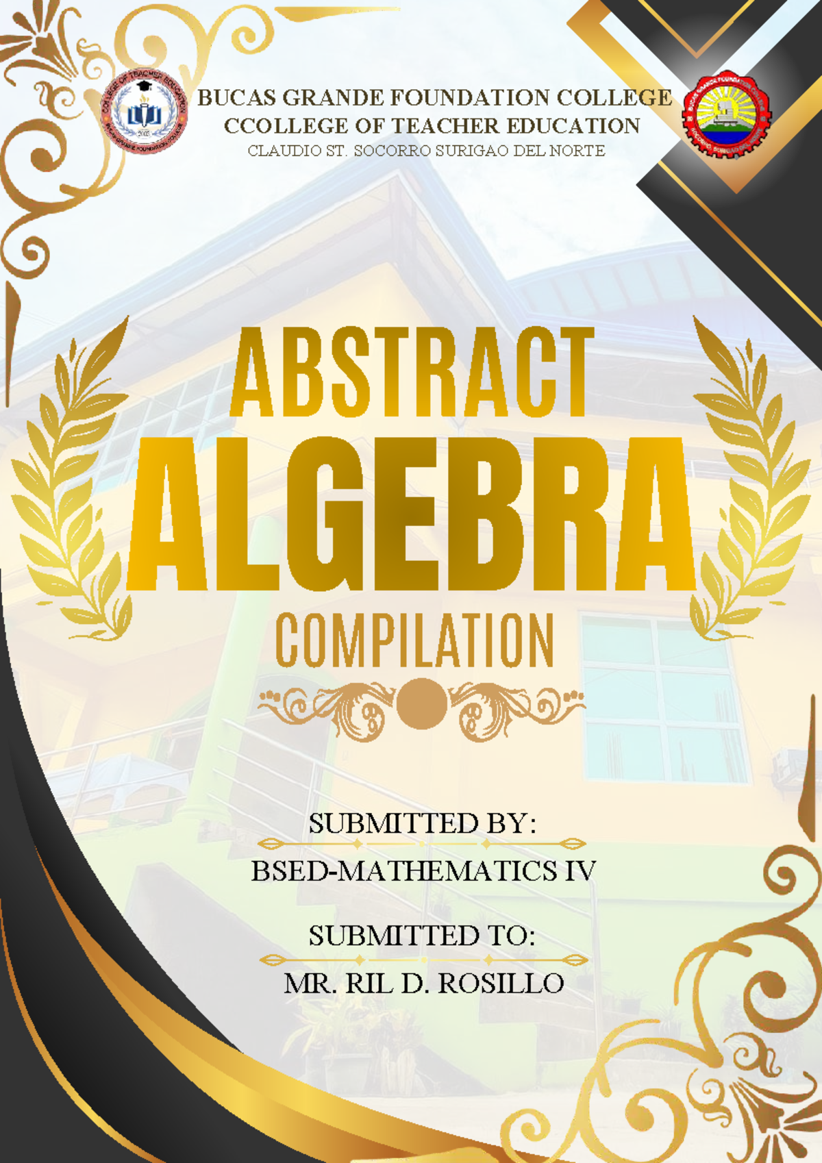 Green And White Modern Portfolio Cover A4 Document - Introduction to ...