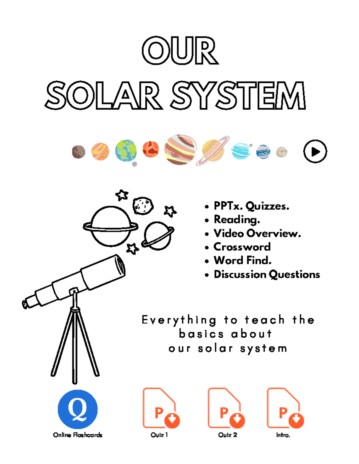 The Solar System Worksheet: Activities & Trivia Quiz - Studocu
