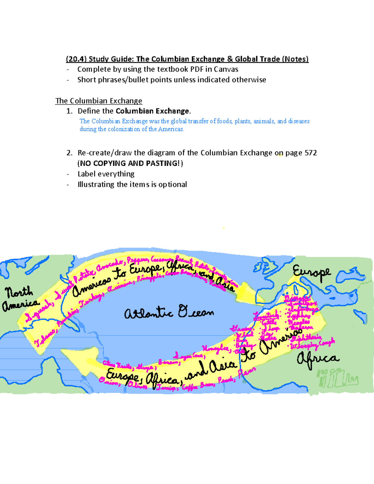 Columbina Exchange and Global Trade Study Guide - ! - Studocu