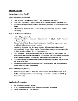 Understanding Action Proceedings in Civil Procedure - Action ...