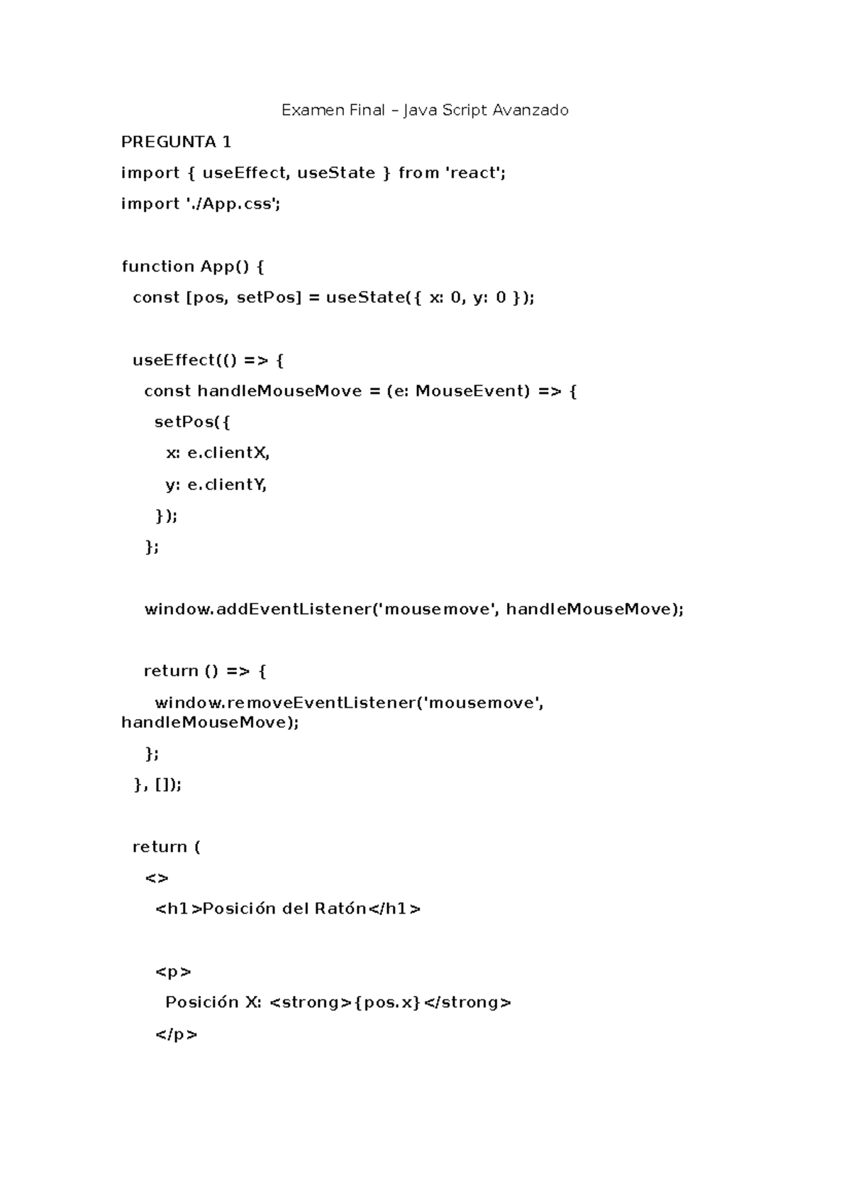 Examen Final - Java Script Avanzado (Código: Rojas Gamonal) - Studocu