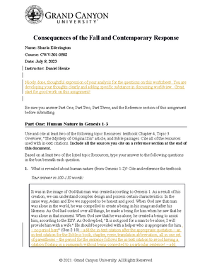 CWV 101 301 RS T2Origins Online - Origins Name: Ben Lacock Course: CWV ...