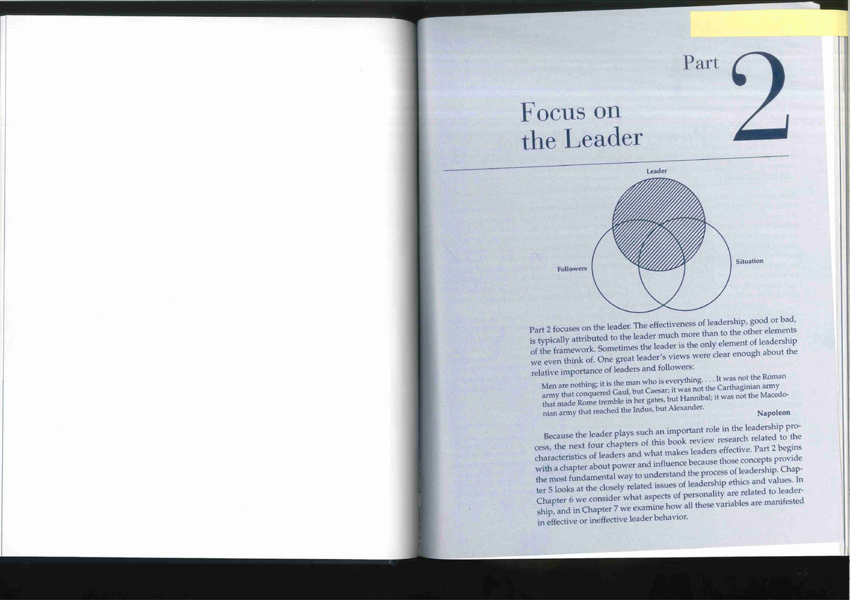 Leadership (Course Code: LEAD 101) - Chapter 5: Values, Ethics, and ...