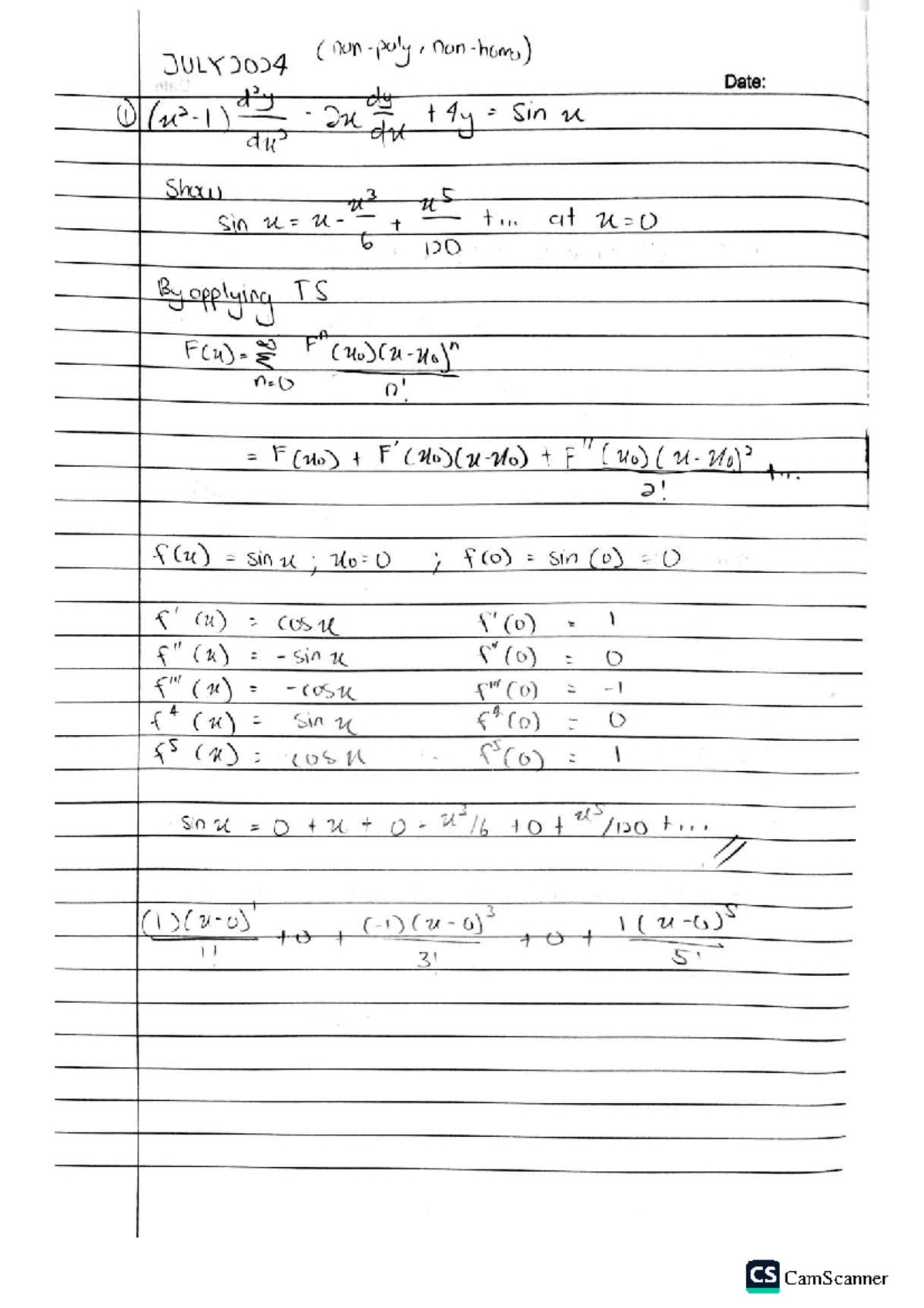 UL 034: July 2024 Q1 Exam Notes - Studocu