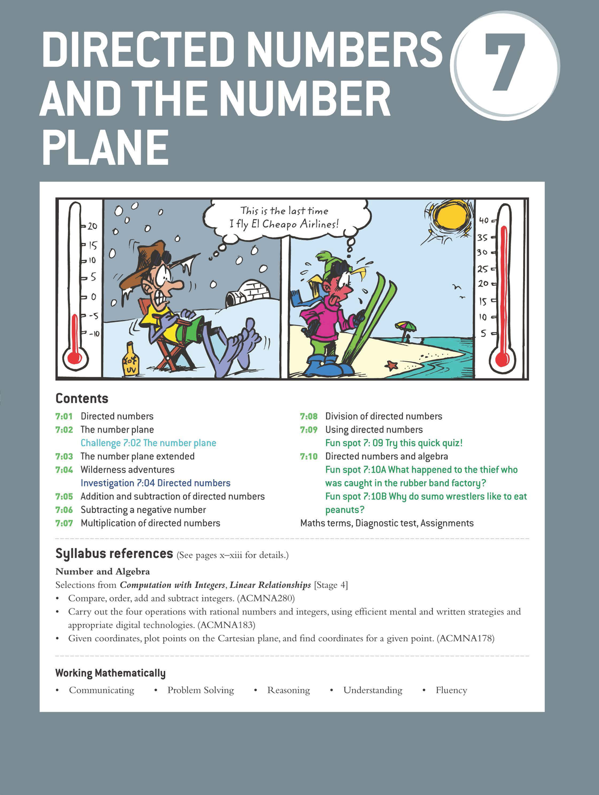 Ch 7: Directed Numbers & the Number Plane - Key Concepts and Skills ...