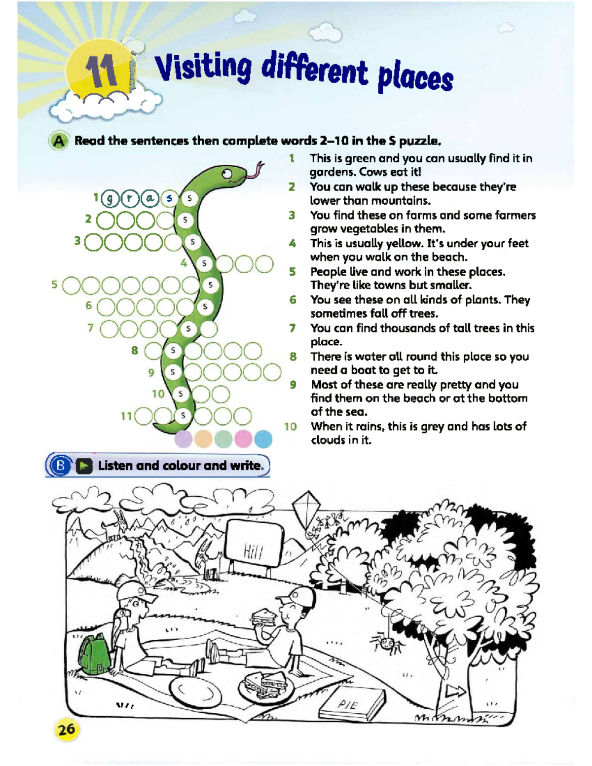 U11 - Practice: Vocabulary Puzzle on Nature and Places - Studocu