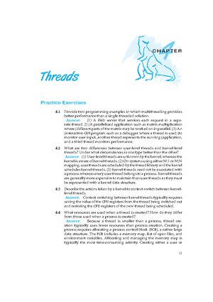 Operating System Concepts Chapter 1 Exercise Solution Part 2 - 1 CHAPTER Introduction Chapter 1 ...