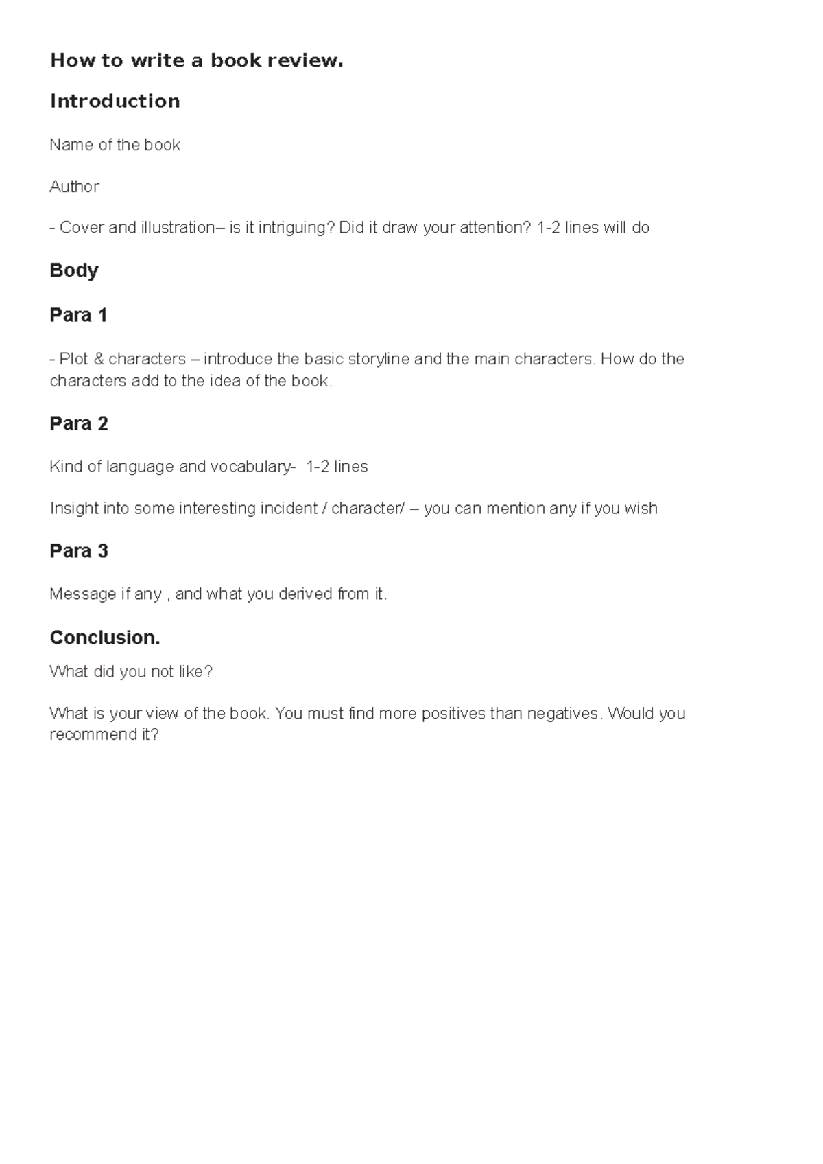 ENG101: How to Write an Effective Book Review Guide - Studocu