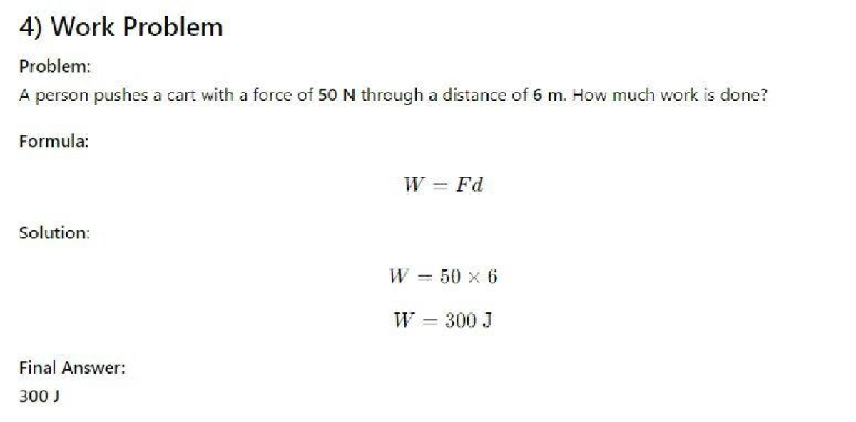 26 03 20 08 20 29 - solving - PHYSICS - 4) Work Problem Problem: A ...