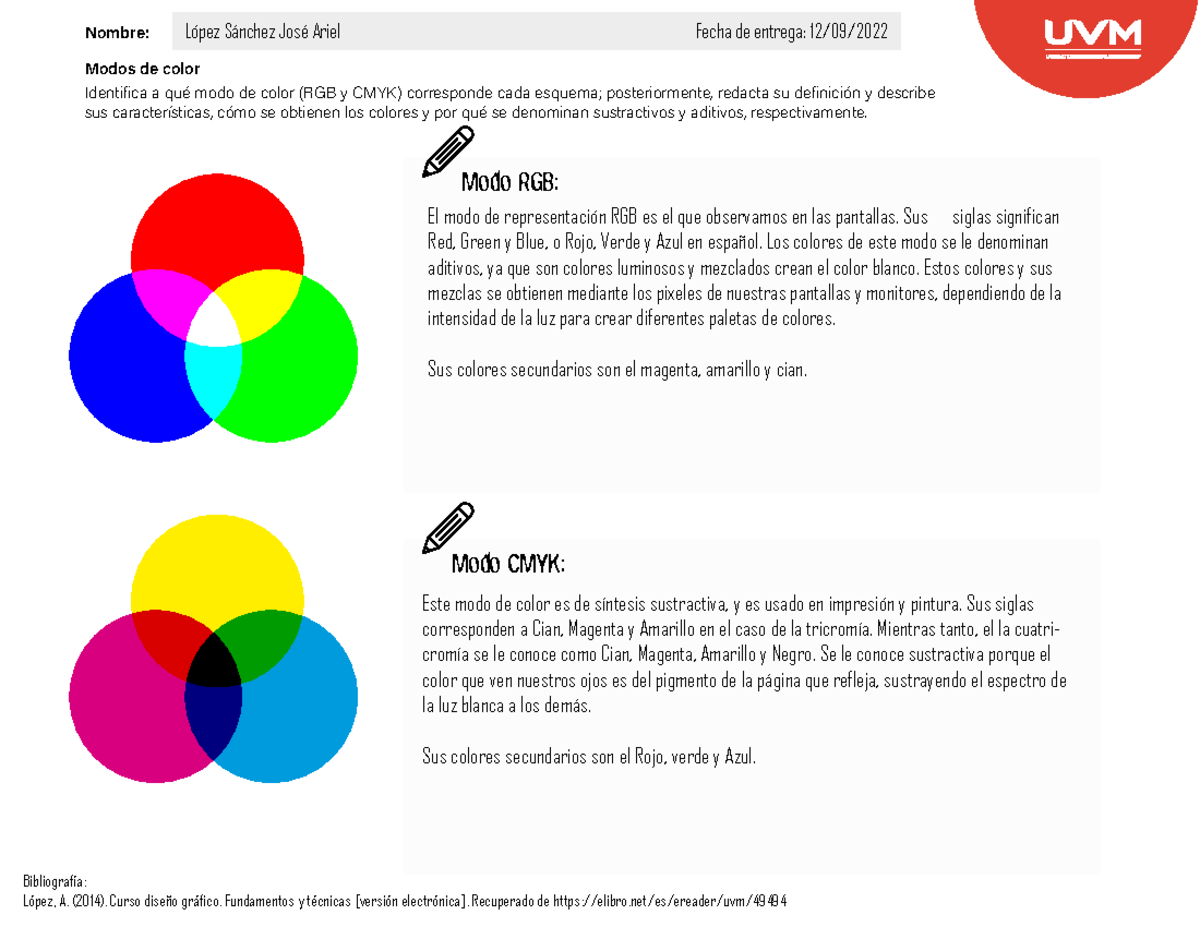 A2 Dhmcolor - Modo RGB y CMYK en Diseño Gráfico - Studocu