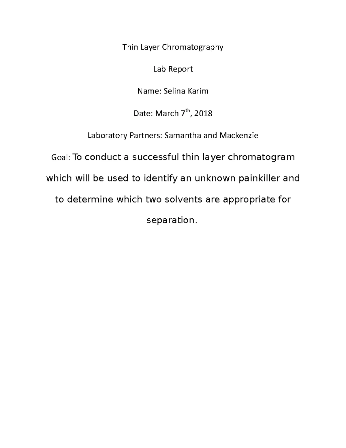 Lab Report 4 Simple Distillation of a Mixture of Cyclohexane and Toluene - Lab Report: Simple ...