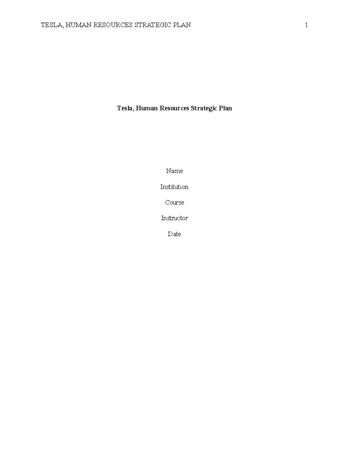 Tesla HR Strategic Plan (2023-2026): Goals, Strengths & Challenges ...