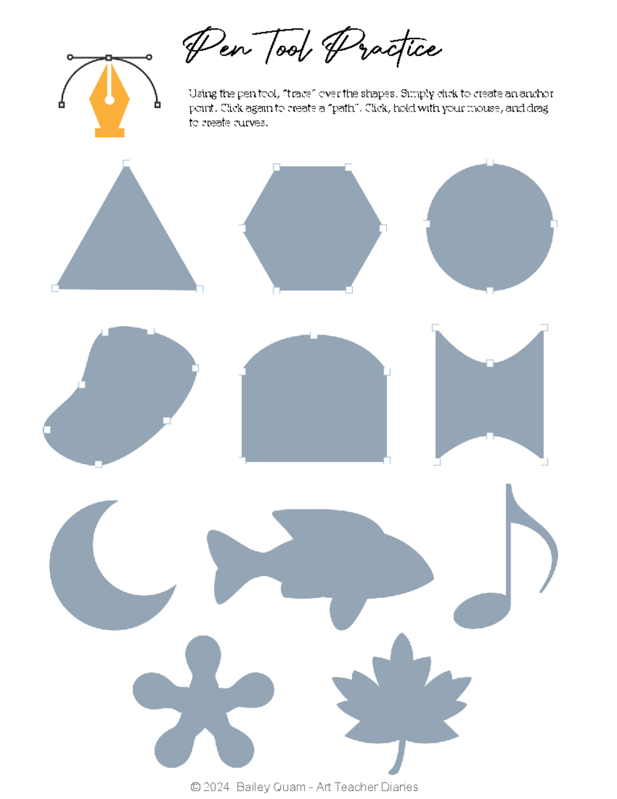 Pen Tool Practice - Tips and Techniques for Effective Tracing - Studocu