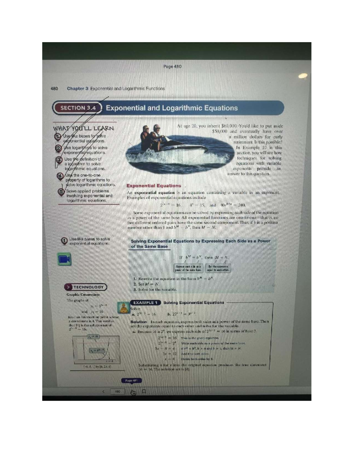 Chapter 3: Exponential and Logarithmic Functions (MATH 480) - Notes ...
