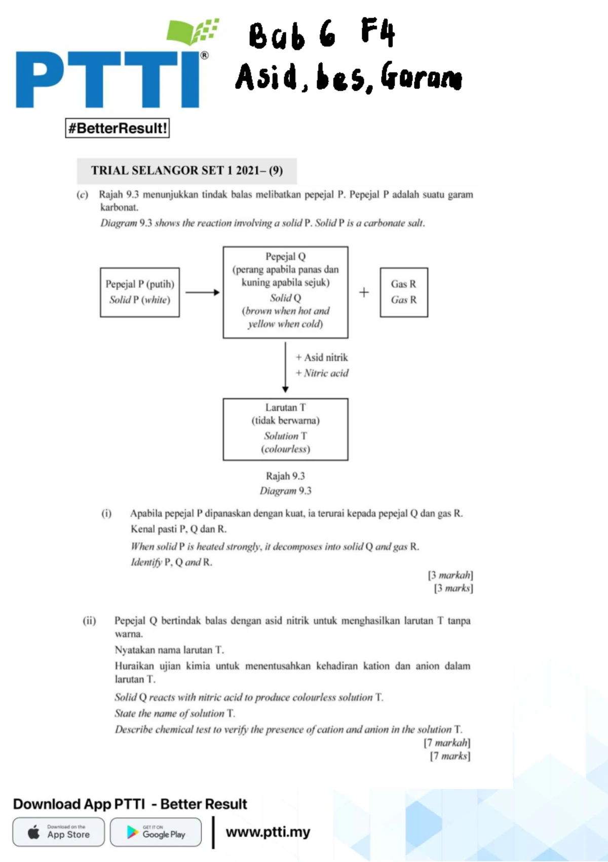 TRIAL KIMIA SPM 2024 - KERTAS 2: FORMULA & PERSAMAAN KIMIA - Studocu