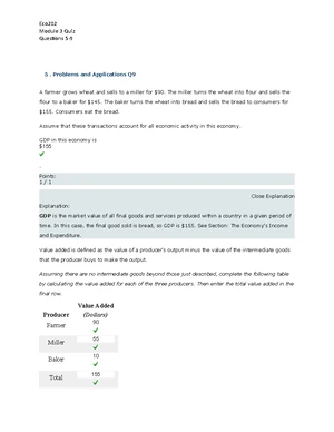 Eco202 - Quiz Notes - Module 6 quiz Questions 5- Changes in the money ...