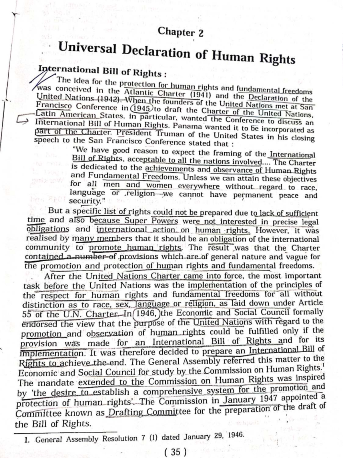 Chapter 2: Universal Declaration of Human Rights (UDHR) Overview - Studocu