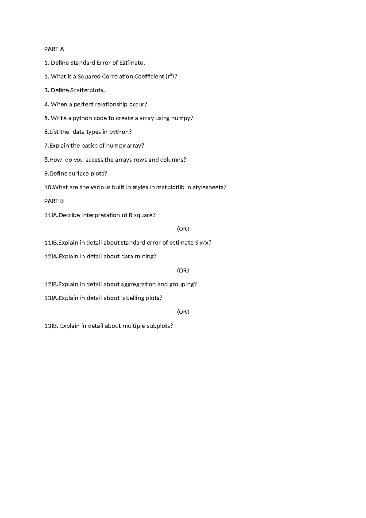 SET3FDS - Standard Error, Correlation, and Data Visualization Concepts ...
