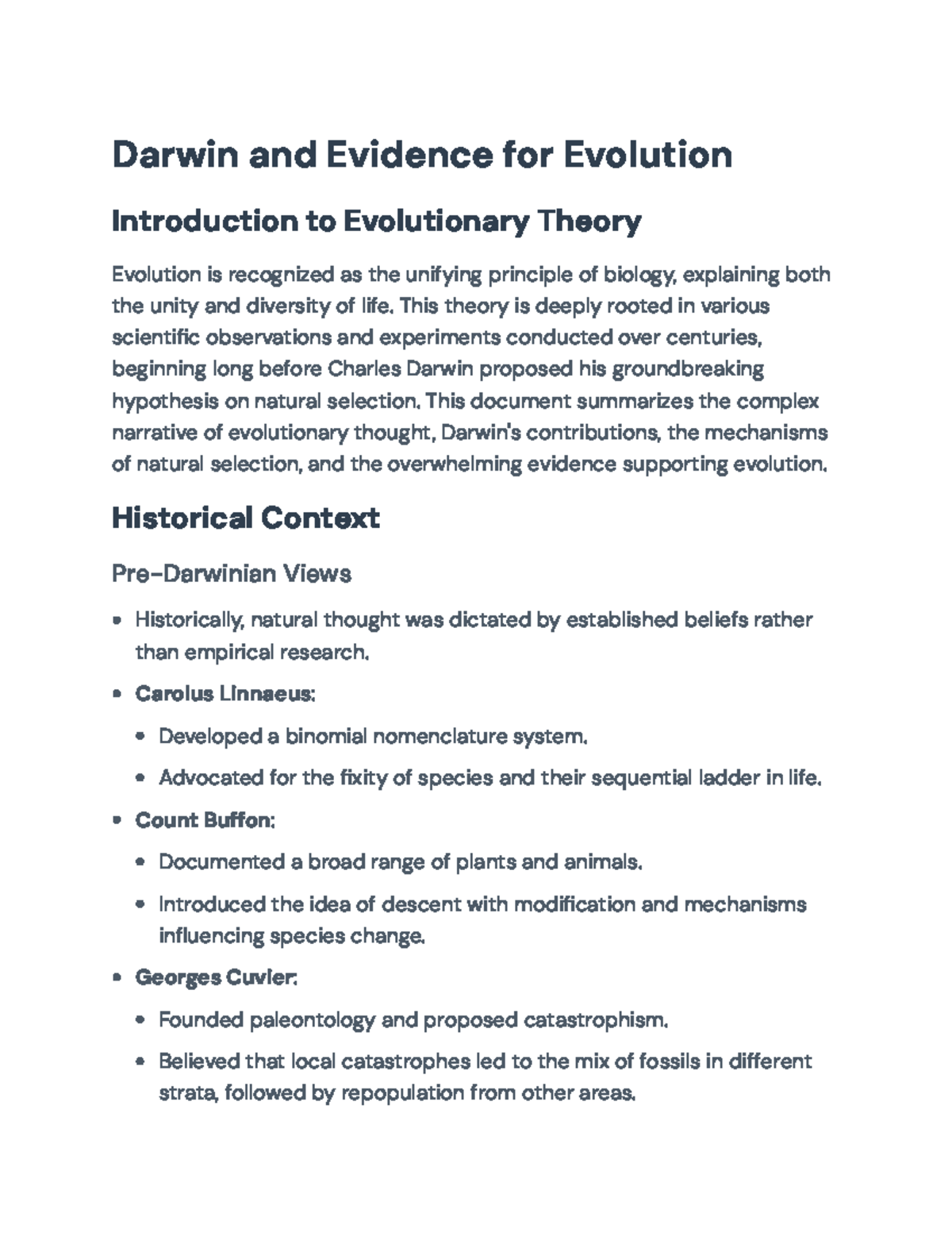 Darwin's Theory of Evolution: Evidence and Mechanisms Explained ...