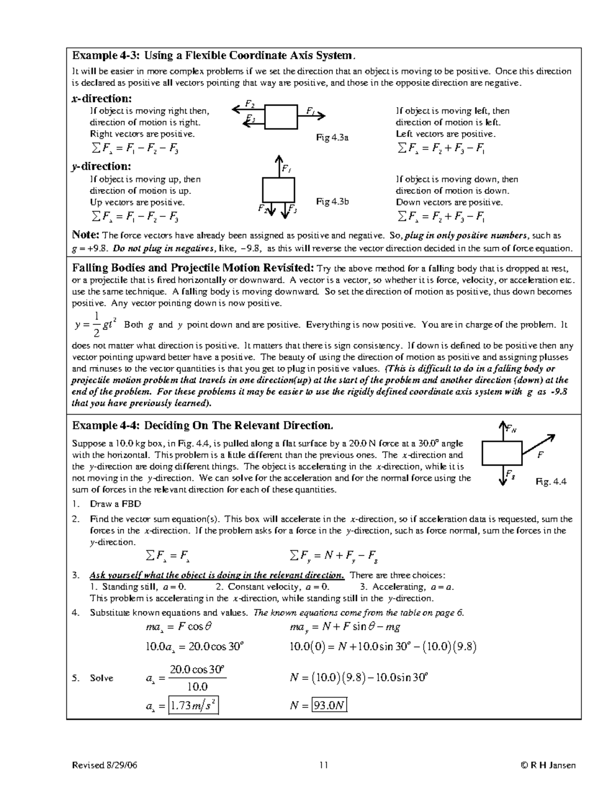 AP Physics Study Guide: Force Vectors & Acceleration Concepts - Studocu
