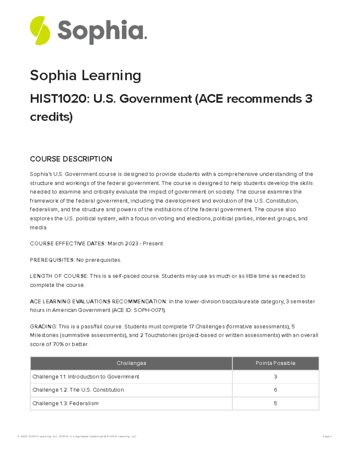 HIST1020: U.S. Government Course Syllabus and Overview - Studocu