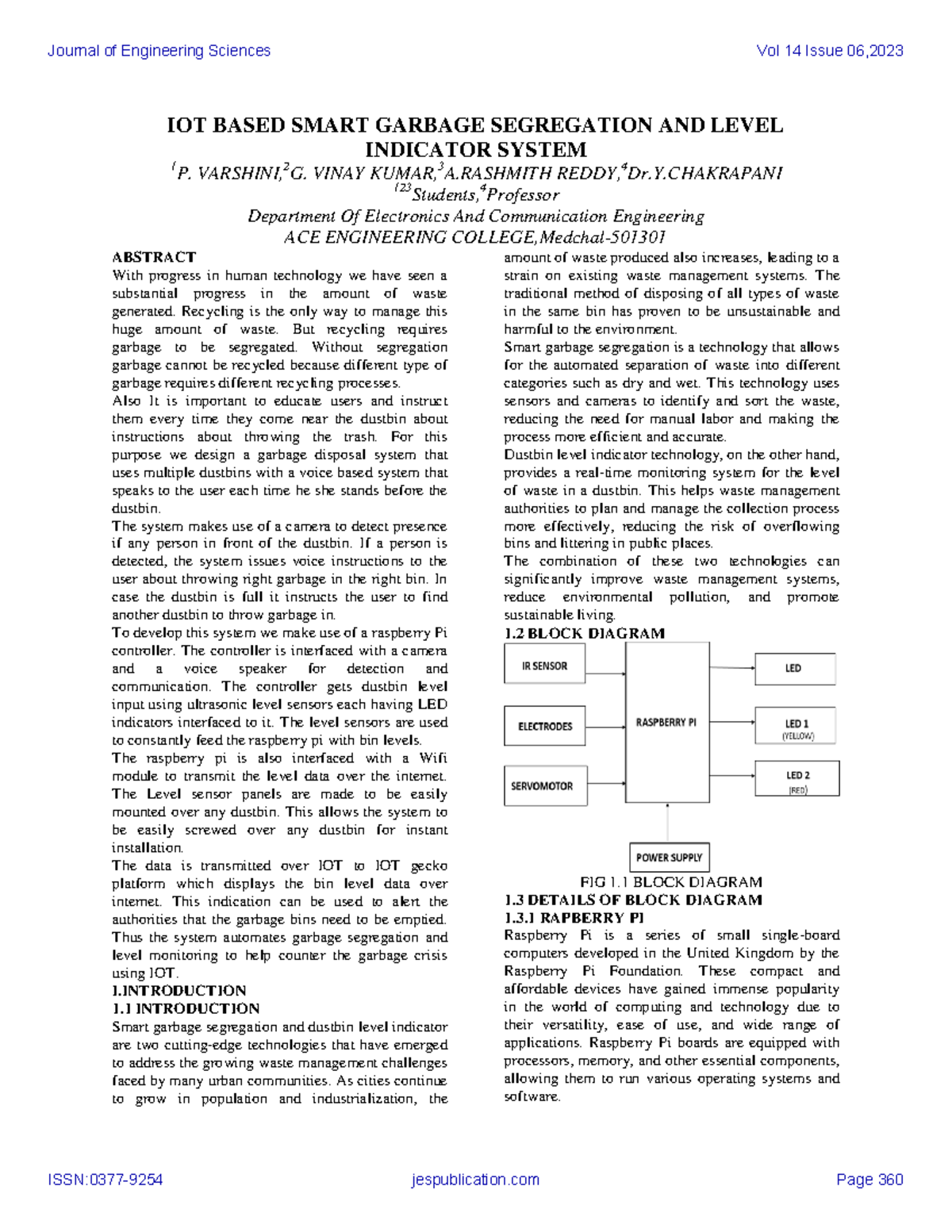 IOT-Based Smart Garbage Segregator & Bin Level Indicator System - Studocu