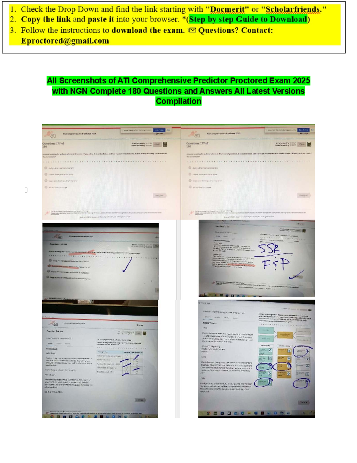 ATI RN Comprehensive Predictor Proctored Exam 2025: 180 Q&A Compilation - Studocu