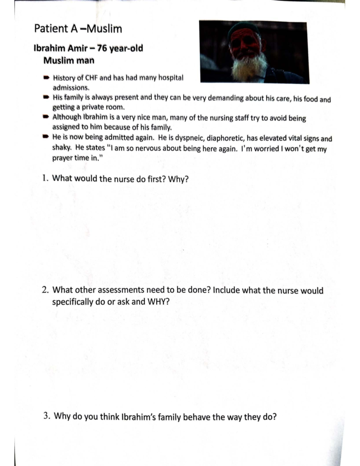 Pt A Ibrahim Amir - CHF Case Study Notes - Studocu