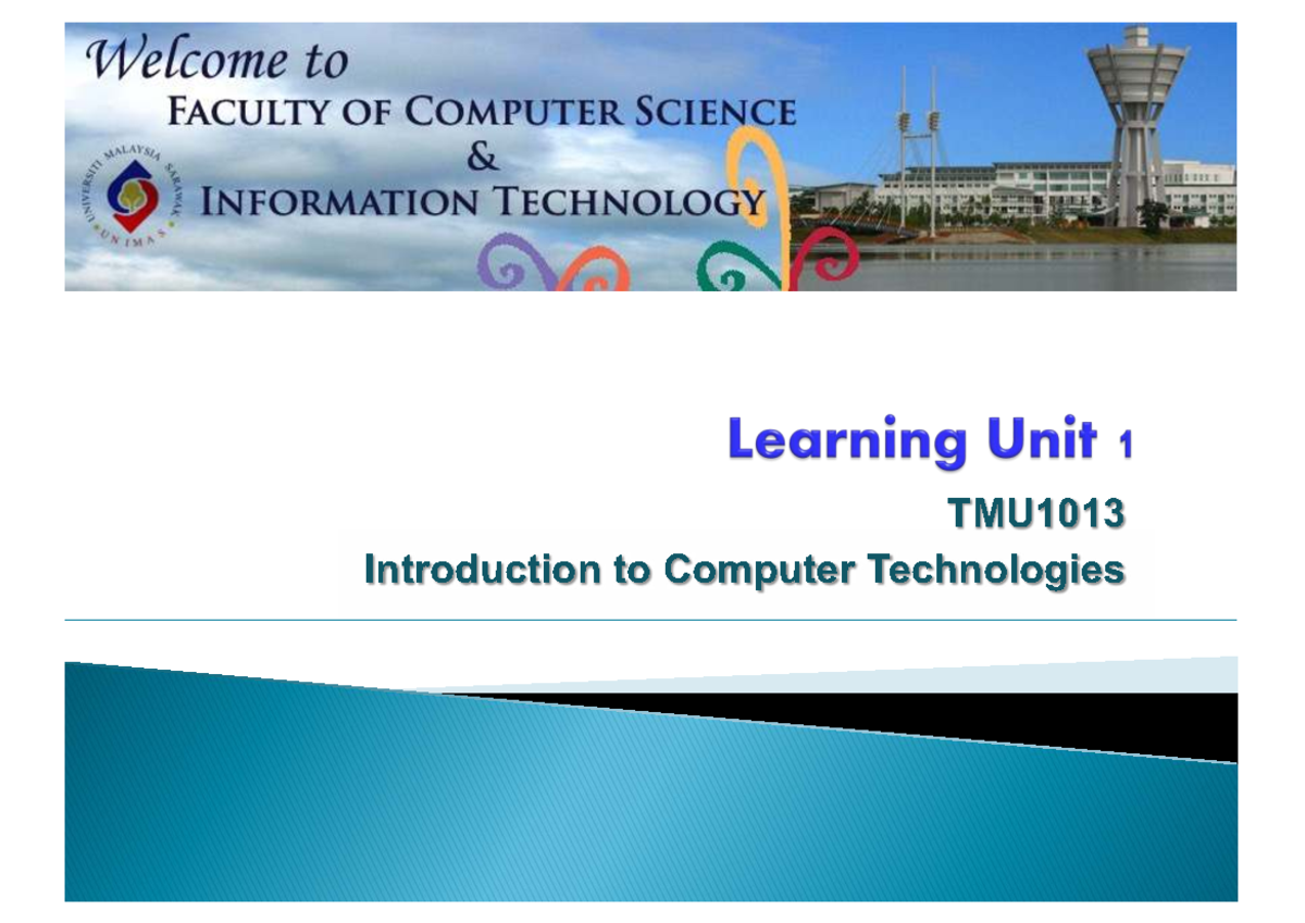 LU1-Introduction to Computer Technologies: A Comprehensive Overview ...