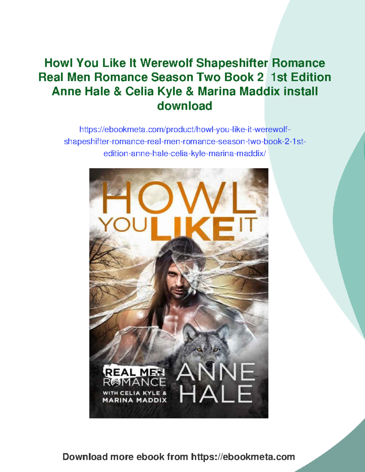 Howl You Like It: Werewolf Shapeshifter Romance (Real Men Romance #2 ...