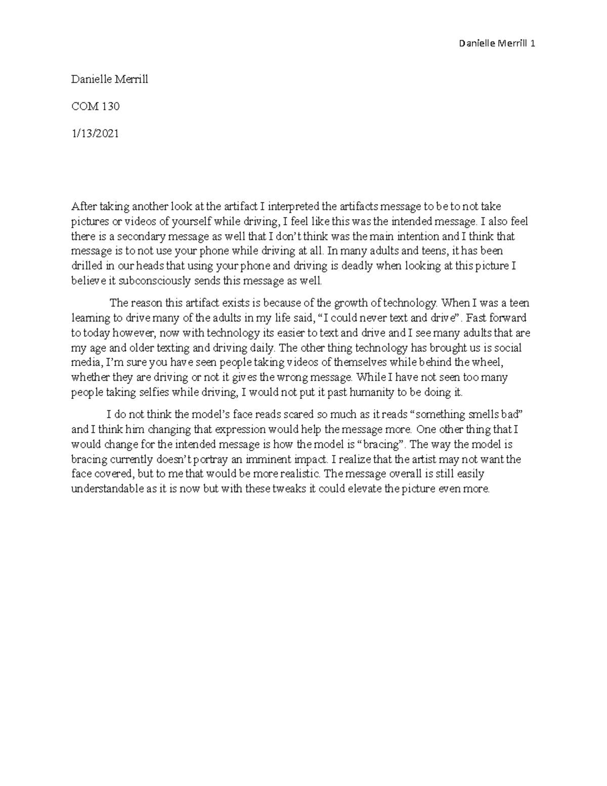 Com130 Journal 3 Uncovering Intentional and Unintentional Messaging in ...