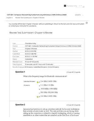 Review Test Submission Chapter 4 Review – CIST1401 - .. Chapter 4 ...