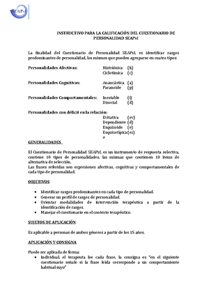 Ficha Técnica - SACKS NOMBRE: TEST DE FRASES INCOMPLETAS PARA NIÑOS ...