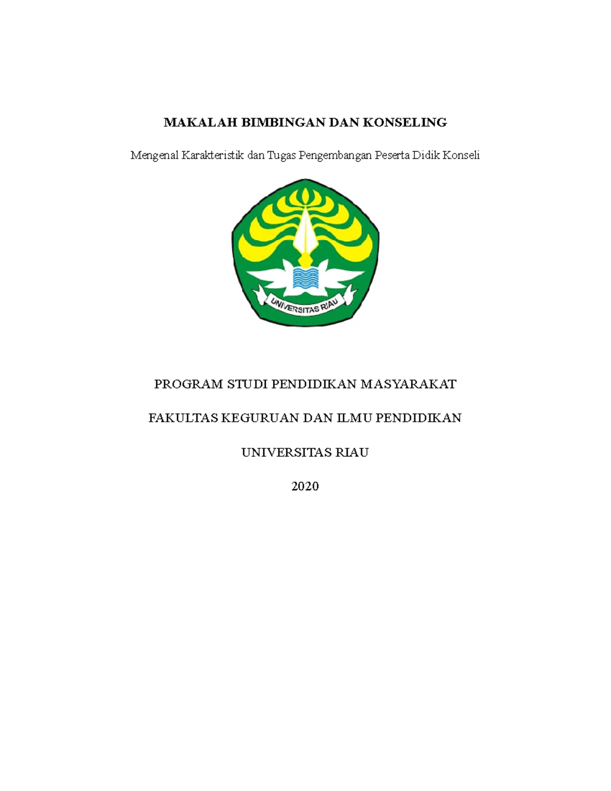 Karakteristik dan Tugas Pengembangan Peserta Didik dalam Bimbingan ...
