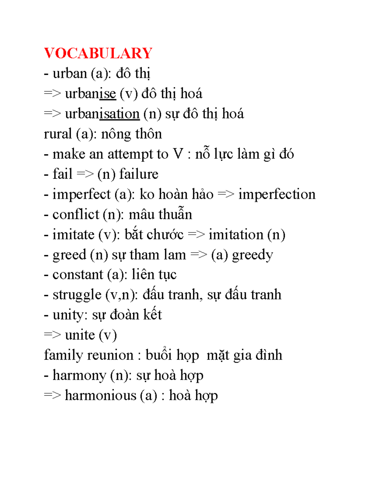 [I11] Vocabulary Study Guide with Definitions and Examples - Studocu