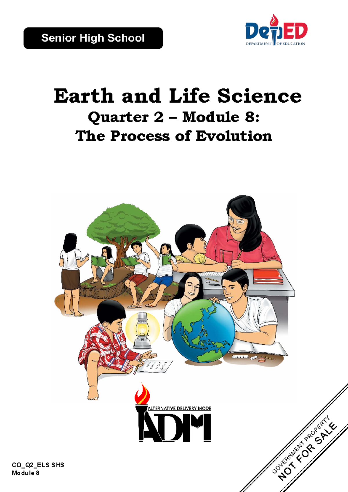 CO_Q2_ELS SHS Module 8: Understanding the Process of Evolution - Studocu