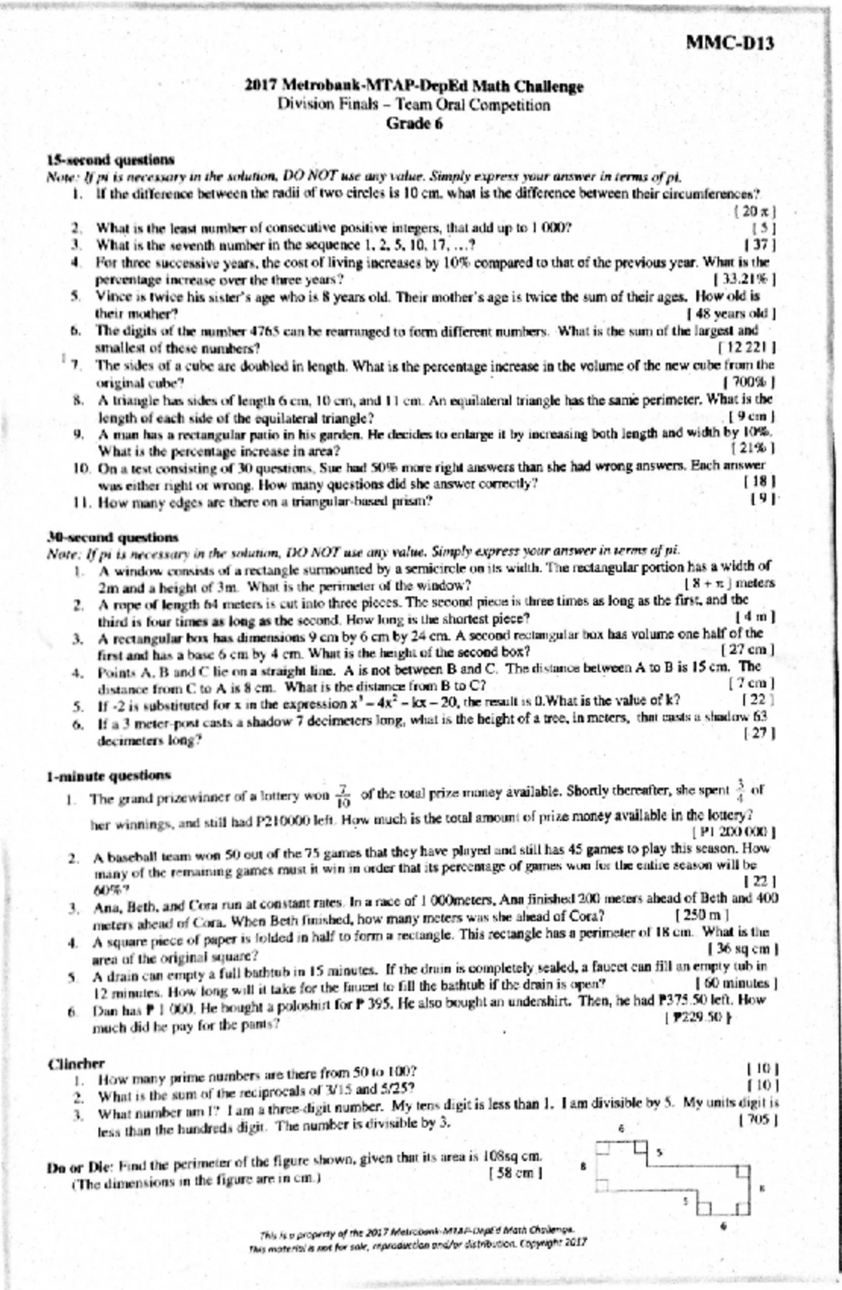 Lesson Plan in mathematics bem 107 - I. Learning Competencies Content ...