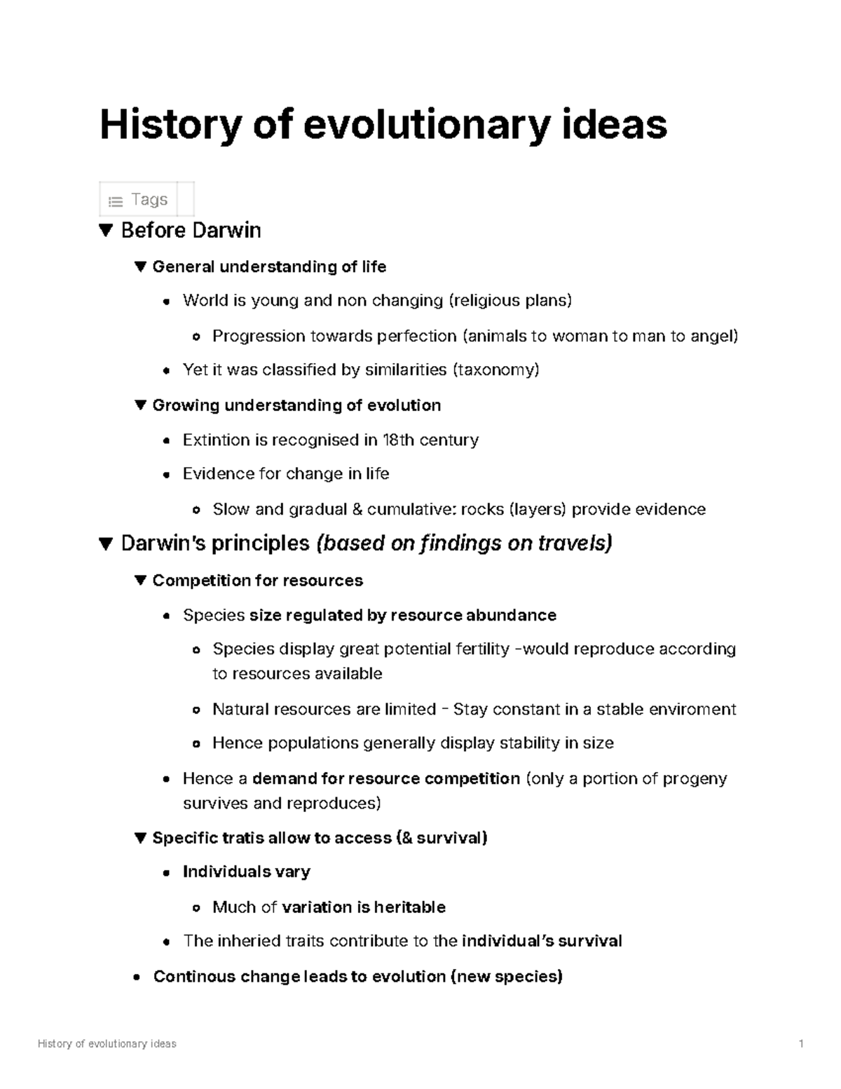 History of Evolutionary Ideas: From Pre-Darwinism to Darwin's ...