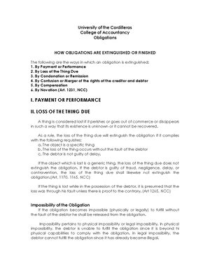 Joint and Solidary Obligation - JOINTS AND SOLIDARY OBLIGATIONS In a ...