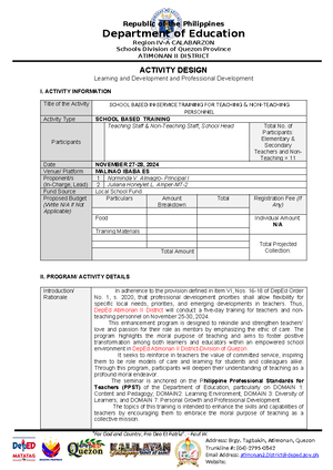 Workplace Action Plan - (Enclosure No. 6 to DepEd Memorandum No ...
