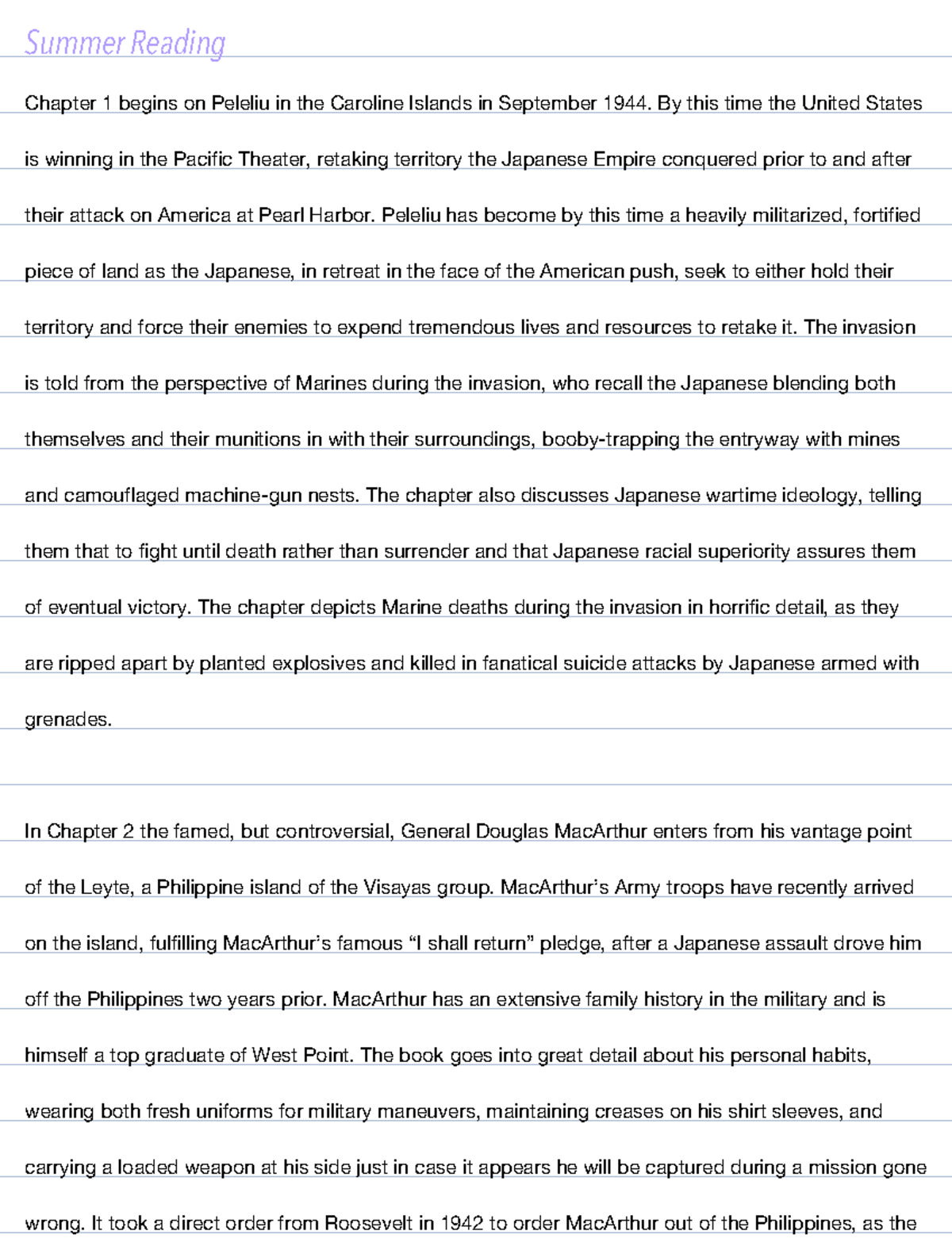 Killing the Rising Sun: Summary of Key Events and Themes - Studocu